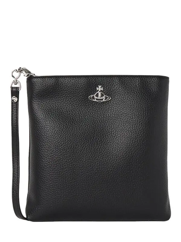 VIVIENNE WESTWOOD Zipped Square Crossbody Bag - Black