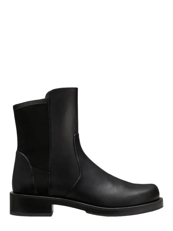 STUART WEITZMAN Round Toe Mid Calf Boots - Black