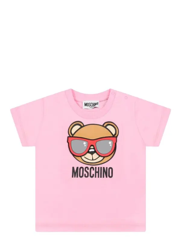 Moschino Teddy Bear Logo T-shirt - Pink