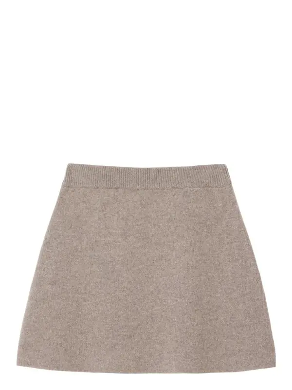 LISA YANG Cashmere Mini Skirt - Brown