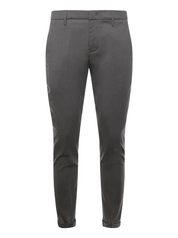 DONDUP Slim-fit Tailored Trousers - Black
