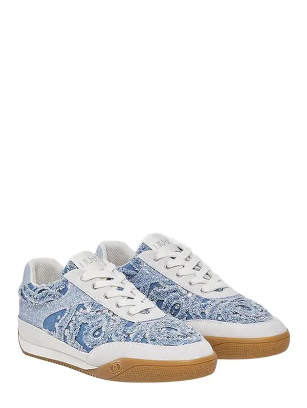 Liu Jo Embellished Lace-up Sneakers - White