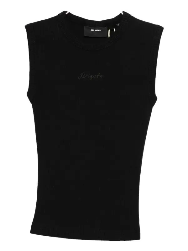 Axel Arigato Sleeveless Round Neck Vest - Black