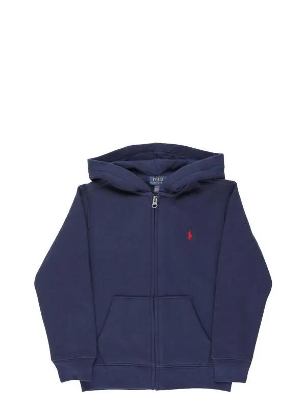 Polo Ralph Lauren Embroidered Pony Zip-up Hoodie - Blue