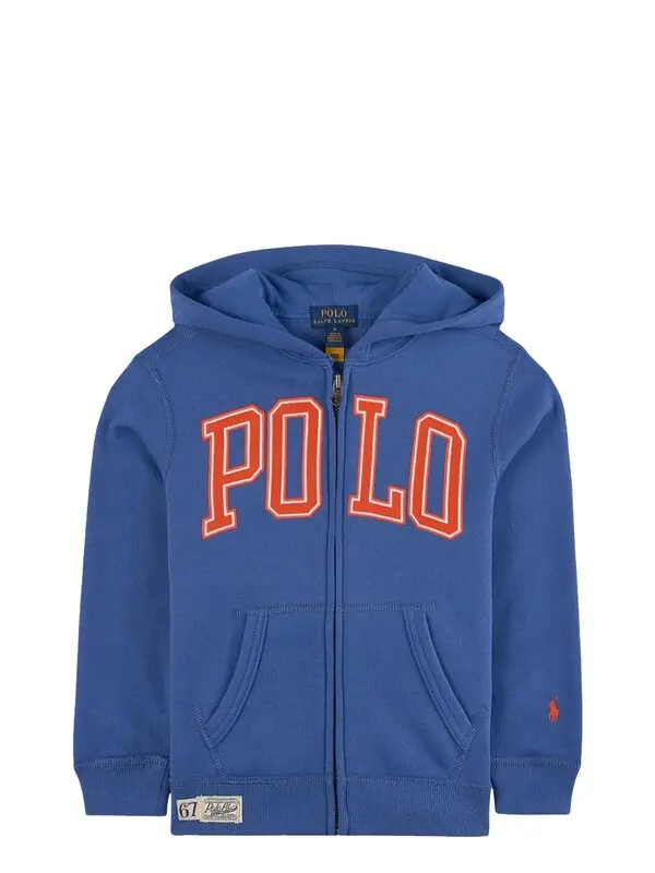 Polo Ralph Lauren Hooded Zip-up Sweatshirt - Blue