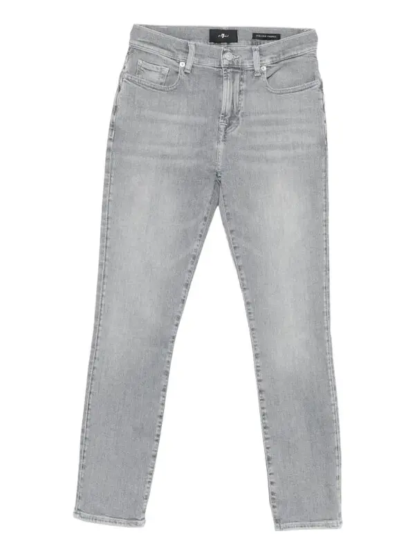 7 For All Mankind Relaxed Skinny Jeans - Gray