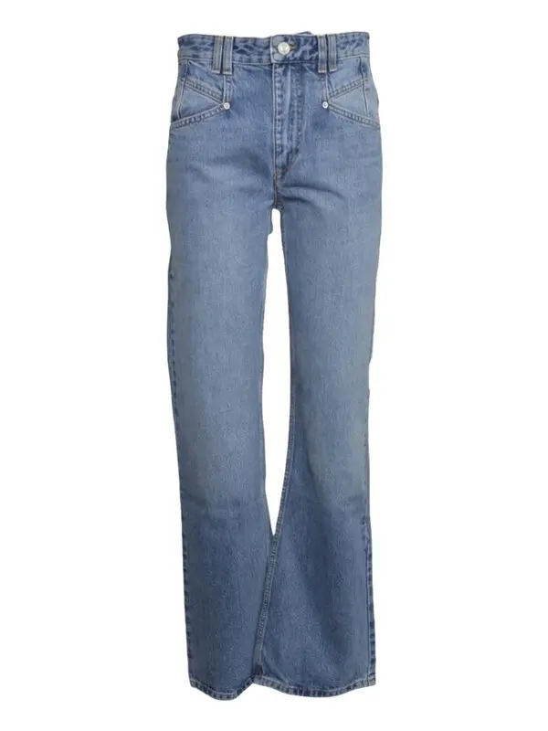 Isabel Marant Étoile Belvia Logo-patch Flared Jeans - Blue