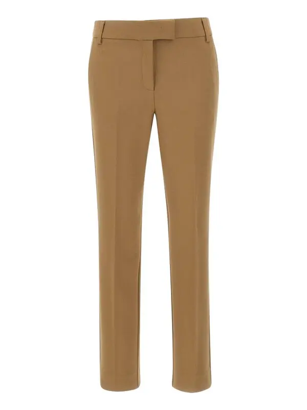 Marella Belt Loop Casual Pants - Camel