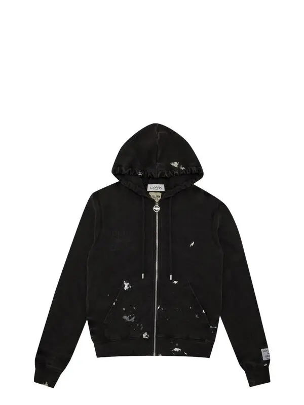 GALLERY DEPT. X Lanvin Paris Logo Zip-up Hoodie - Black
