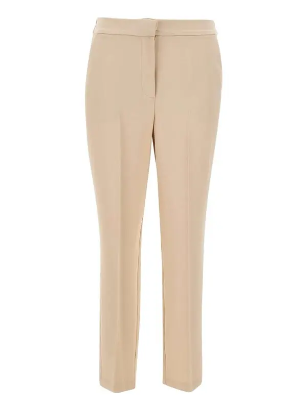 KAOS Capri Creased Pants - Nude