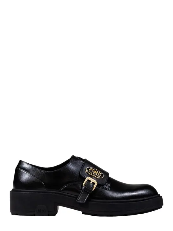 Liu Jo Buckle Strap Monk Shoes - Black