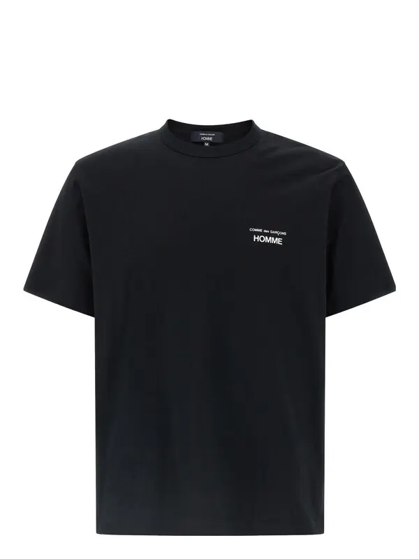 Comme Des Garçons Logo-print T-shirt - Black