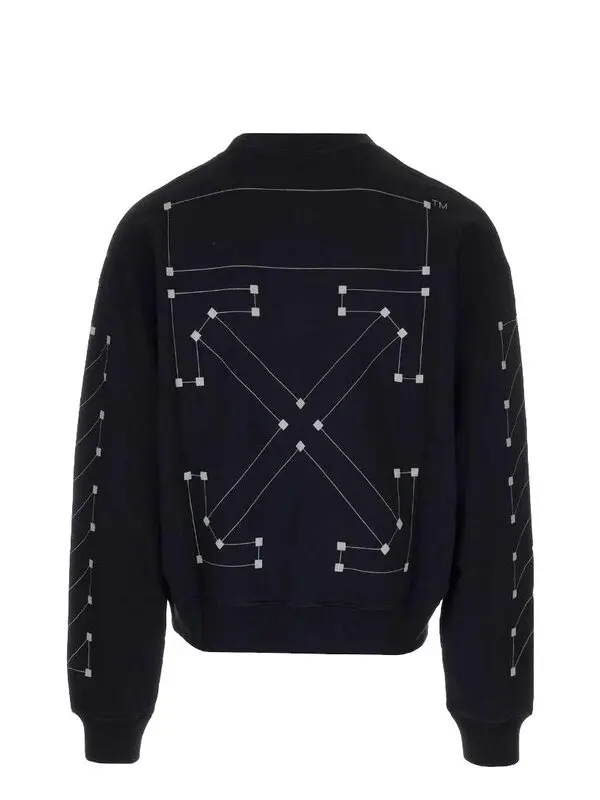 Off-White Diagonal Arrow Logo Sweatshirt - Black