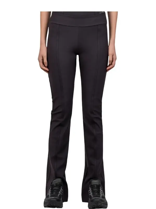 ROA Compression Legging Pants With Side Slits - Black