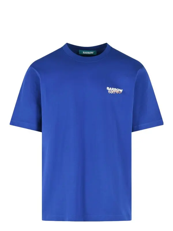 BARROW Bear Print T-shirt - Blue