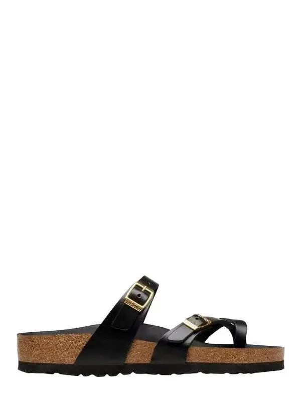 BIRKENSTOCK Mayari Flat Buckled Sandals With Toe Rings - Black