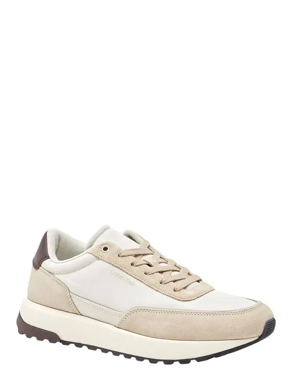 Calvin Klein Low Top Lace-up Sneakers - White