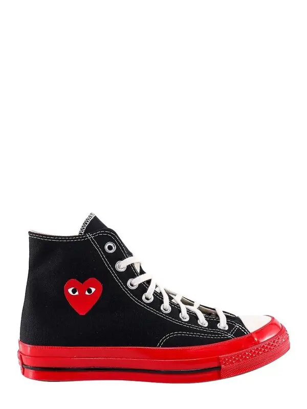 Play Comme Des Garcon Comme Des Garçons Play X Converse High-top Sneakers - Black