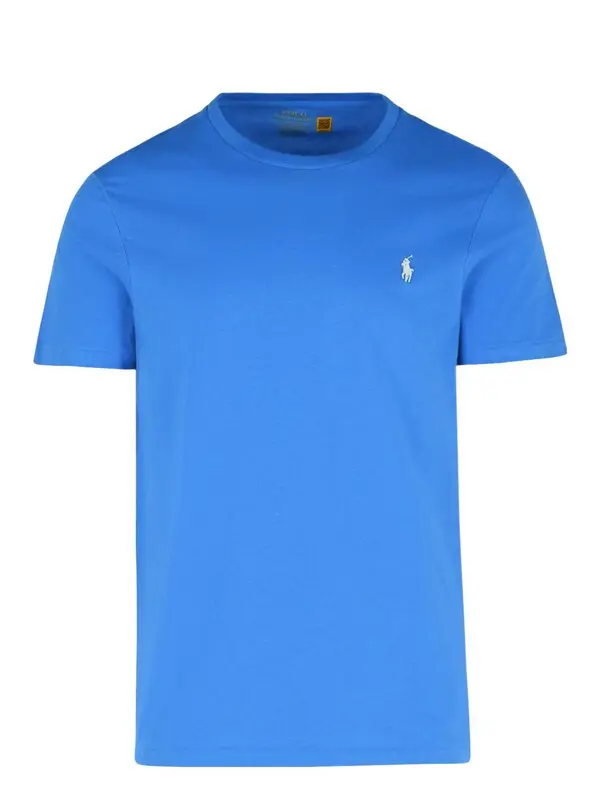 Polo Ralph Lauren Logo Embroidered Crewneck T-shirt - Blue