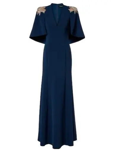 Jenny Packham Star Shower Embellished Gown - Blue