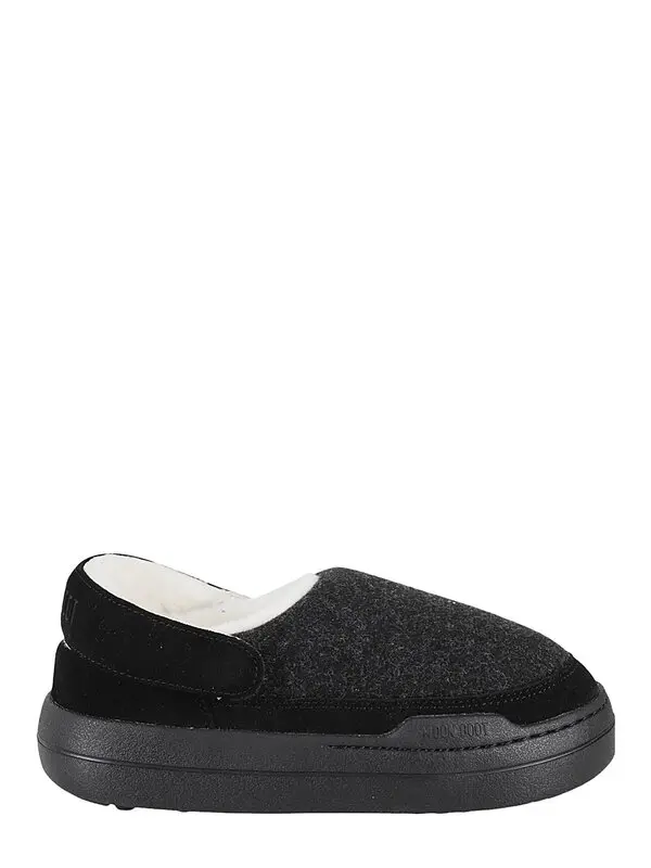 Moon Boot Mb Park Clog Felt Melange - Black