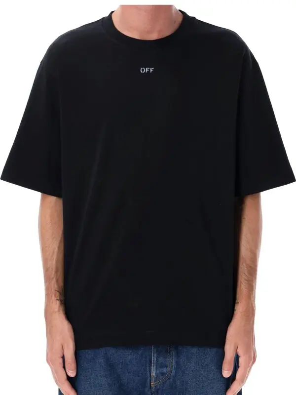 Off-White Stencil Arrow Skate Crewneck T-shirt - Black