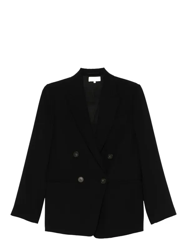 Vince Double-breasted Suit Jacket - Black