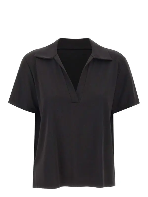 KAOS V-neck Oversized Top - Black