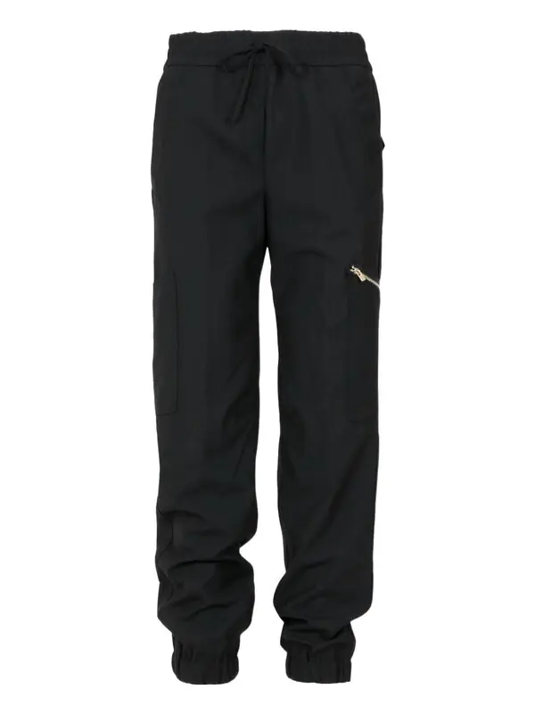 SEMICOUTURE Drawstring Sweatpants With Zipped Pockets - Black