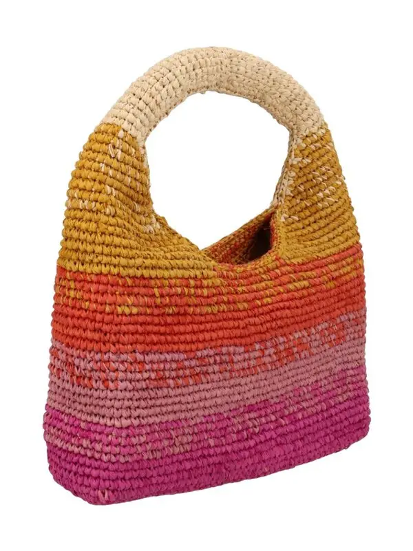 Manebí Woven Raffia Shoulder Bag - Multicolor