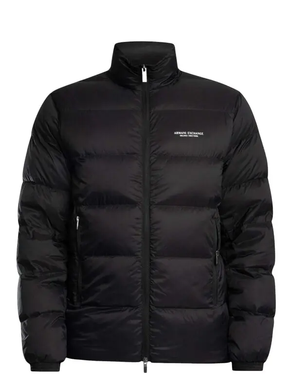 Armani Exchange Quilted Zip Jacket - Black