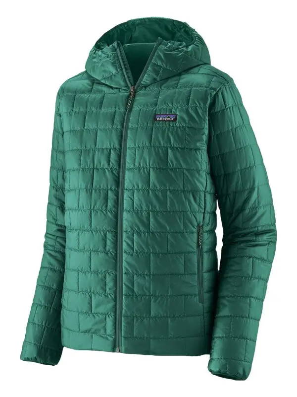 Patagonia Nano Quilt Hooded Jacket - Turquoise