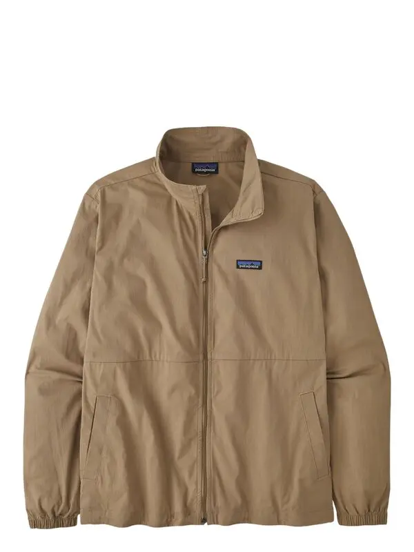 Patagonia Zip-up Logo Patch Jacket - Khaki