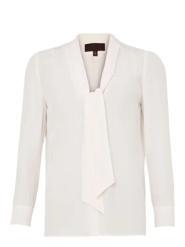 NILI LOTAN Colt Blouse - White