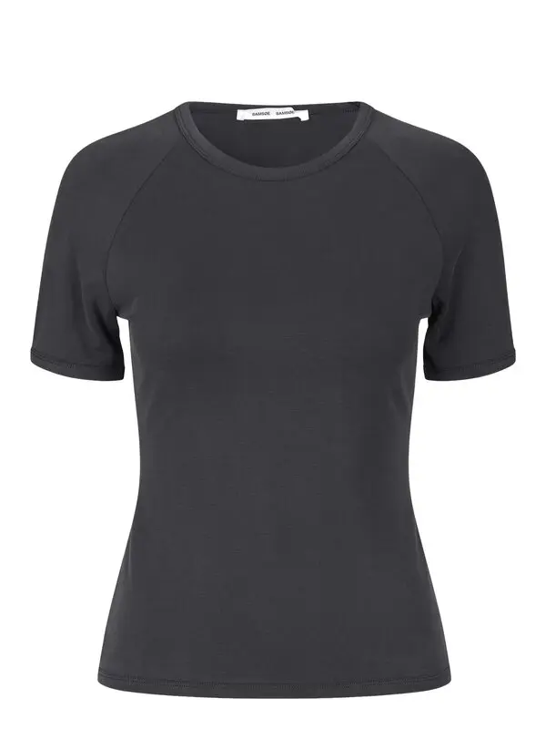 SAMSOE SAMSOE Short Sleeve Round Neck T-shirt - Black