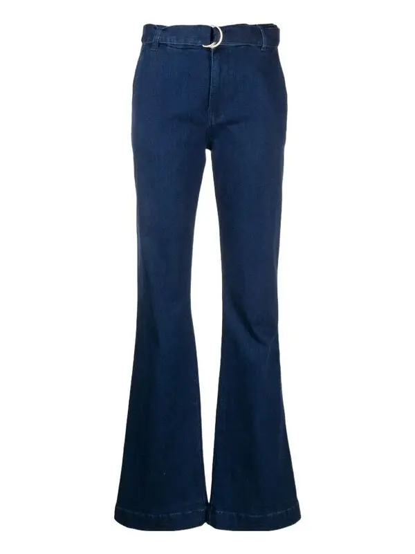 FRAME High-waisted Flared Jeans - Blue