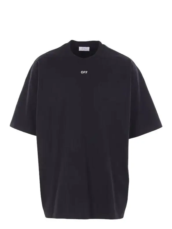 Off-White Logo Printed Crewneck T-shirt - Black