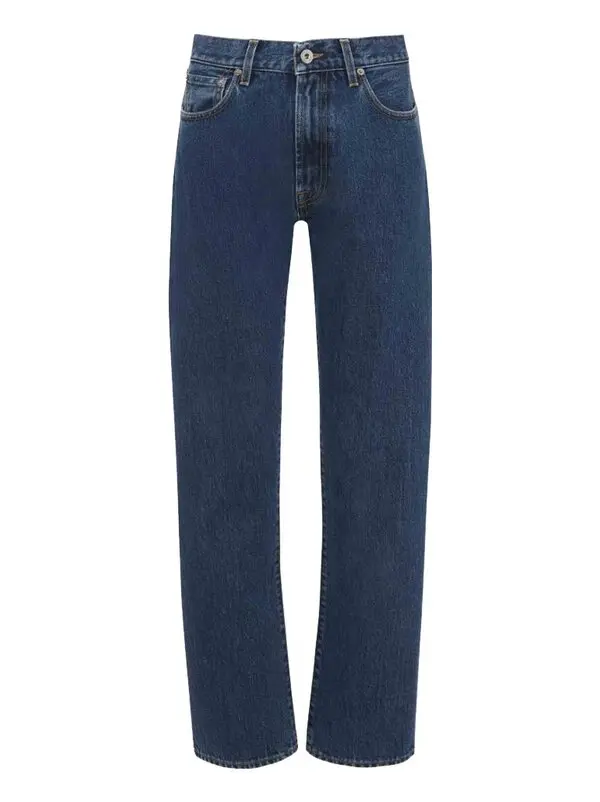 J.W.ANDERSON Jw Anderson Logo Patch Straight-leg Jeans - Blue