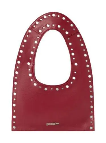 Gimaguas Studded Shoulder Bag - Red