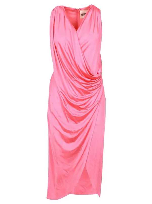 ANIYE BY Sleeveless Draped Dress - Pink
