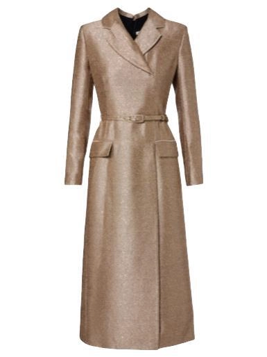 EMILIA WICKSTEAD Kalonice Belted Sequined Tweed Maxi Dress - Brown