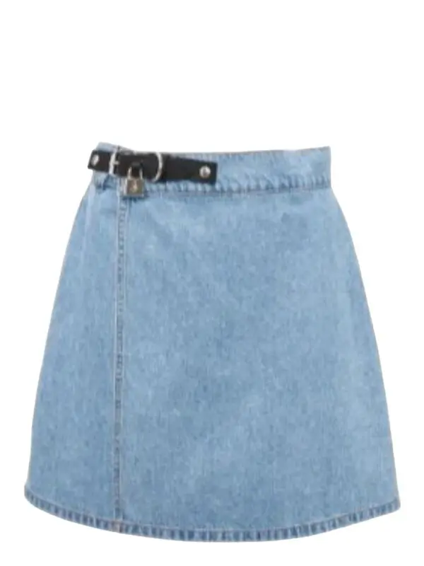 J.W.ANDERSON Padlock Mini Denim Skirt - Blue