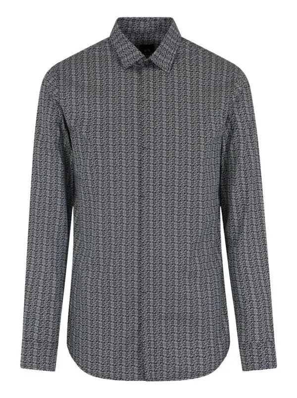 Armani Exchange Long-sleeved Shirt - Black
