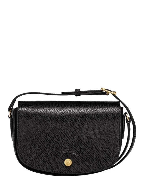 Longchamp S Épure Logo-debossed Crossbody Bag - Black