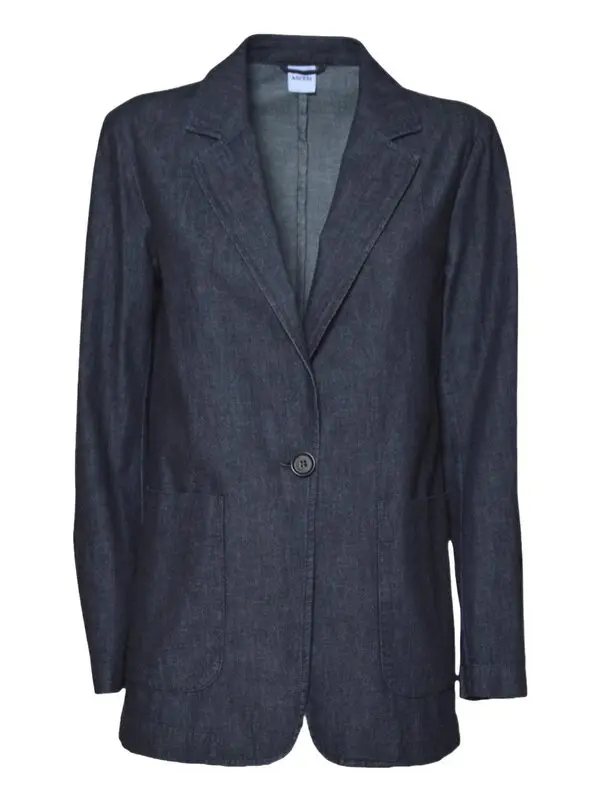 Aspesi Single-breasted Denim Blazer - Black