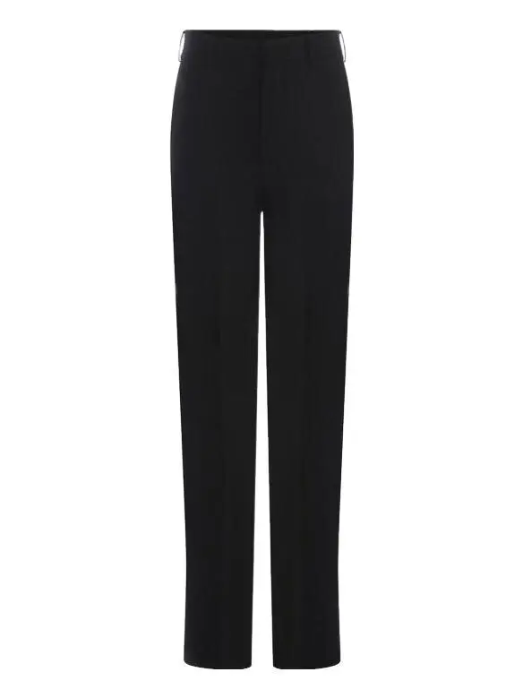 Tagliatore Pleated Tailored Trousers - Black