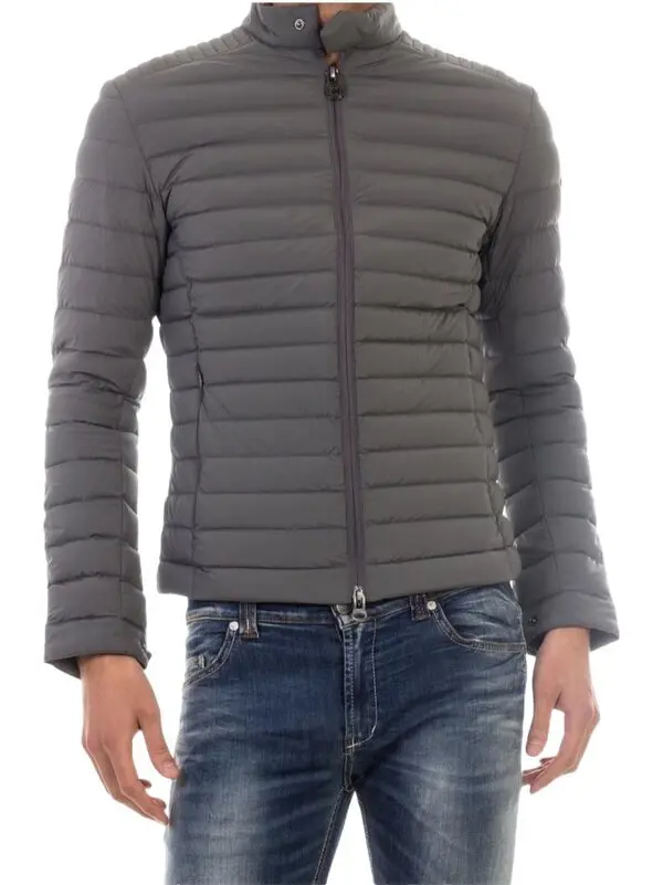 COLMAR Quilted Down Jacket With Long Sleeves - Grey