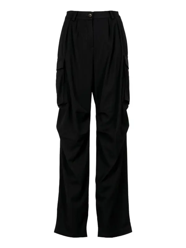 ANIYE BY Belt Loops Cargo Trousers - Black