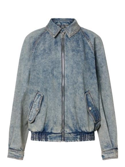 Magda Butrym Denim Blouson Jacket - Gray