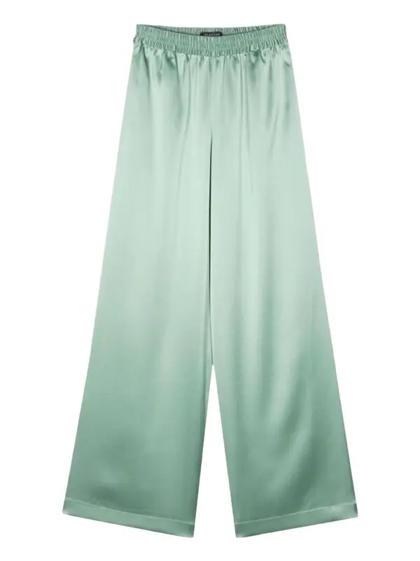 GIANLUCA CAPANNOLO Satin Finish Palazzo Pants - Green
